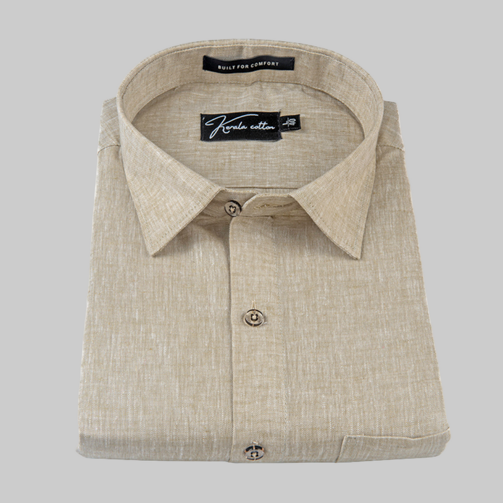 100% Linen Prime Fone Colour Shirts For Men – Kerala Cotton